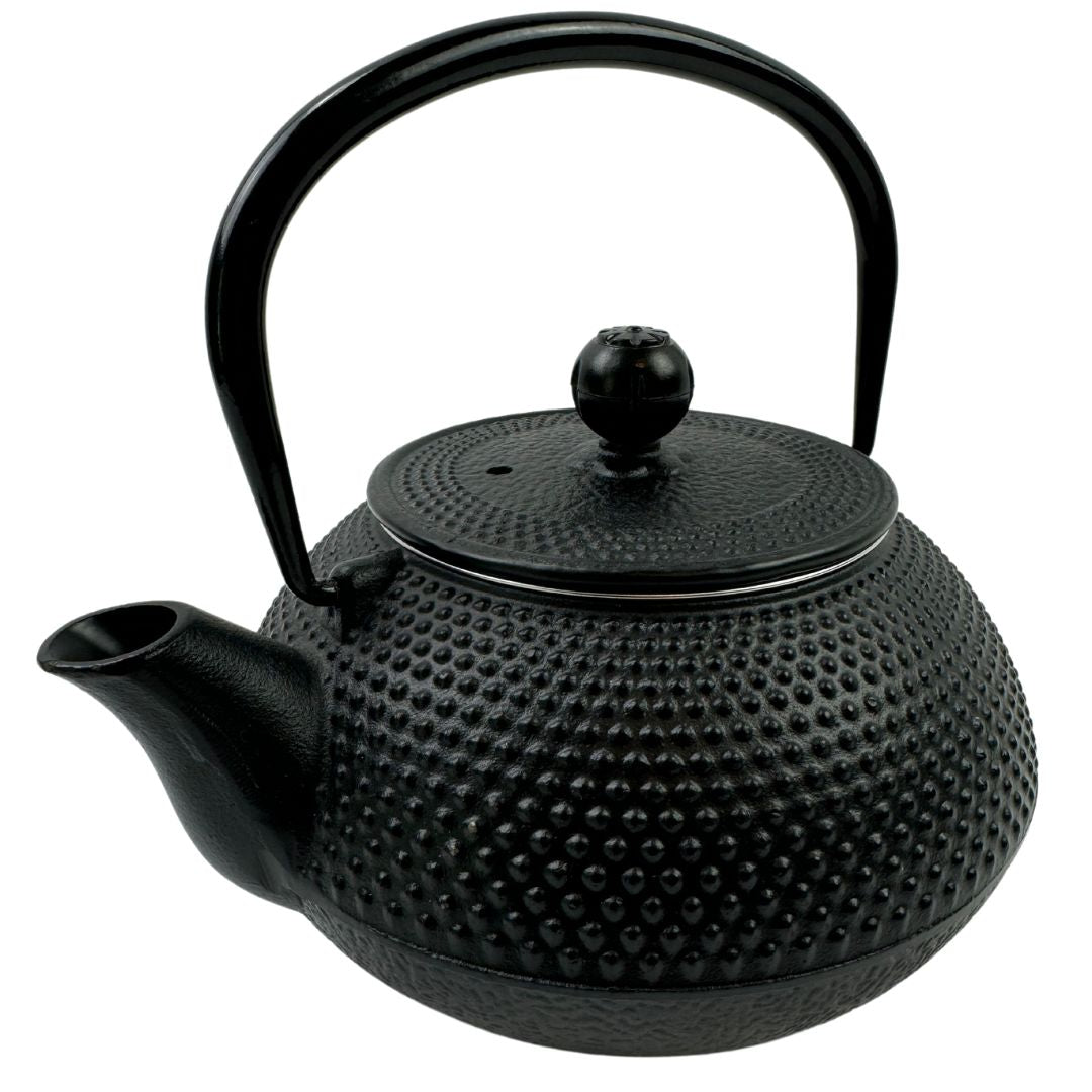 Lifespace Luxury Black Cast Iron 600ml Tea Infuser Teapot