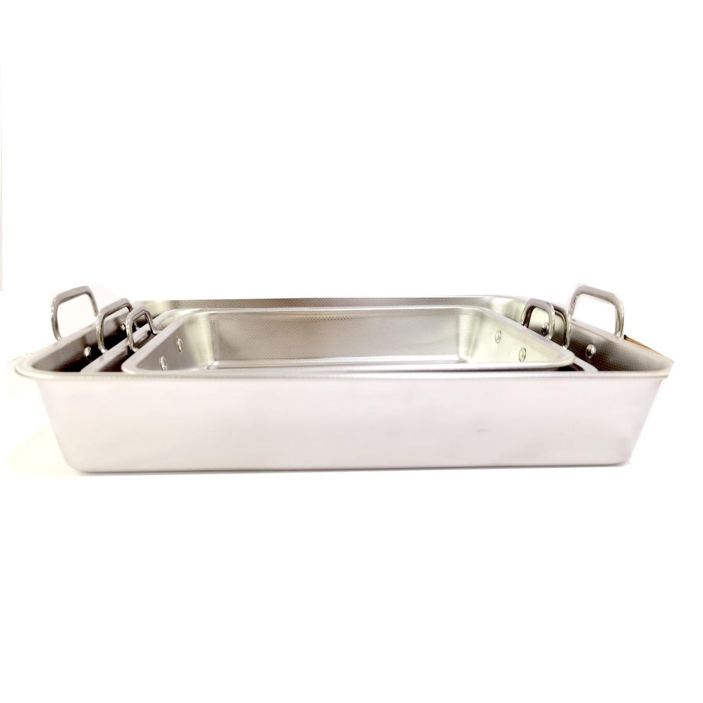 Lifespace Premium Quality 304 S/S Braai Pan Set with Micro-textured ...