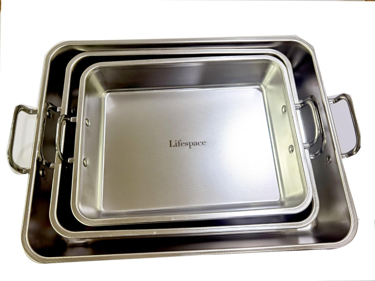 Lifespace Premium Quality 304 S/S Braai Pan Set with Micro-textured ...