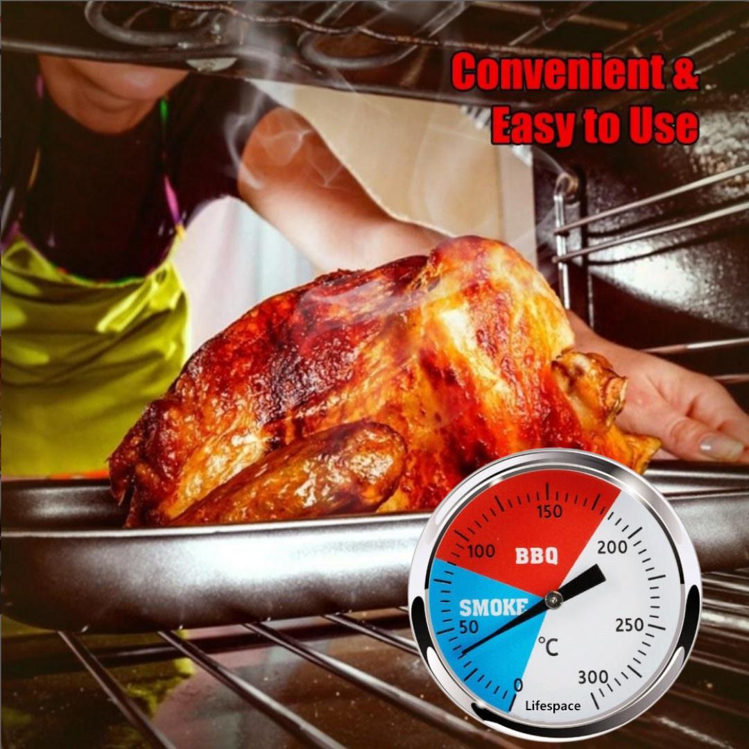 Lifespace BBQ Pizza Braai Replacement Thermometer with Calibration - 3 pack - Lifespace