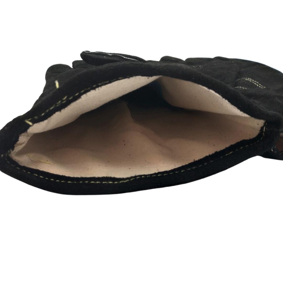 Lifespace Black Leather Braai Gloves - lined for extra comfort ...