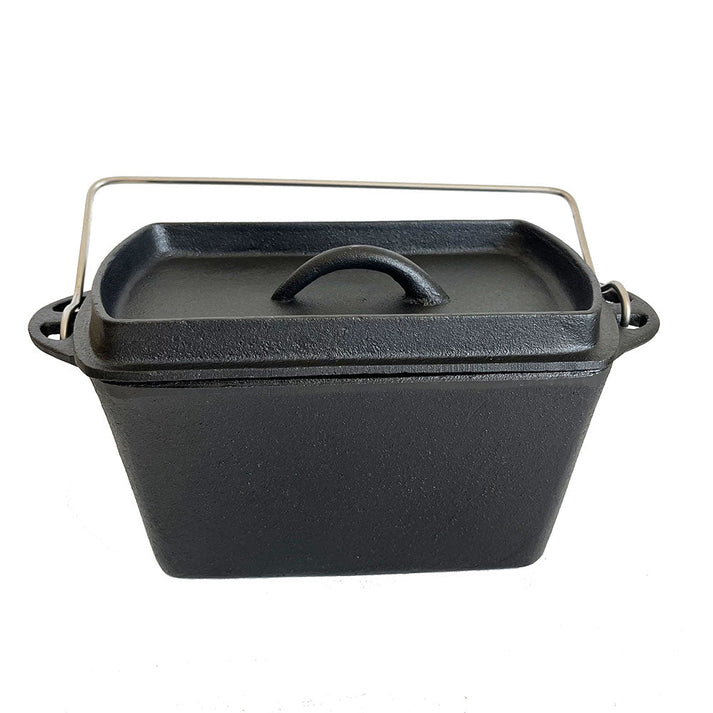 Lifespace Cast Iron Bread Pot with Handle & Free Bag