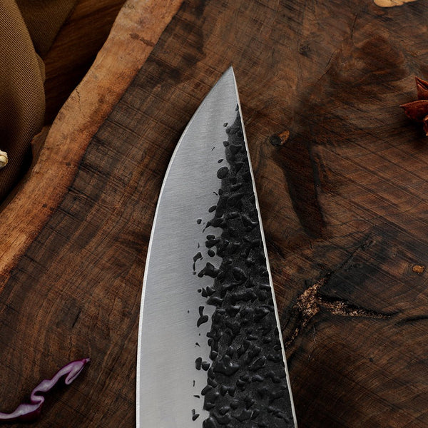 Lifespace Premium Chef Cleaver Knife Set (x3) with Genuine Leather ...