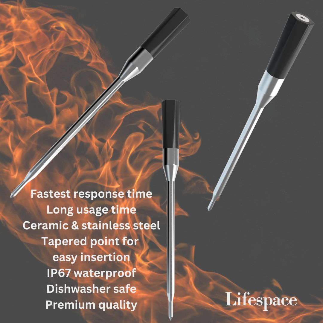 Lifespace Premium Smart Bluetooth Probe Thermometer - 2024 improved ...