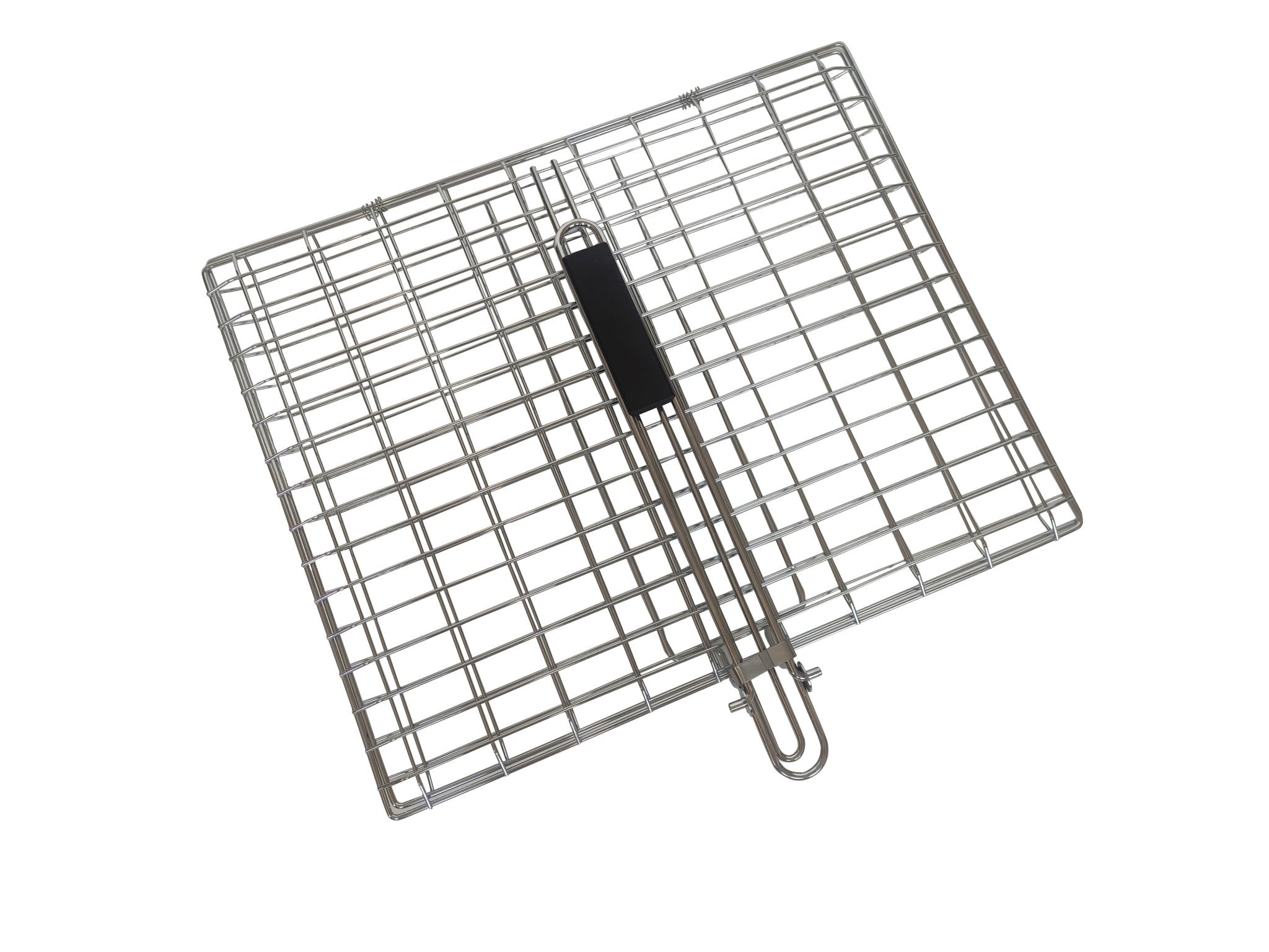 Lifespace Quality Large Braai Grid Basket with Folding Handle - Chrome ...